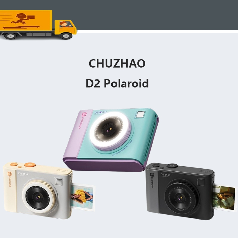 CHUZHAO D2 Polaroid Camera Girl Cute Mini Film Camera Direct Color ...