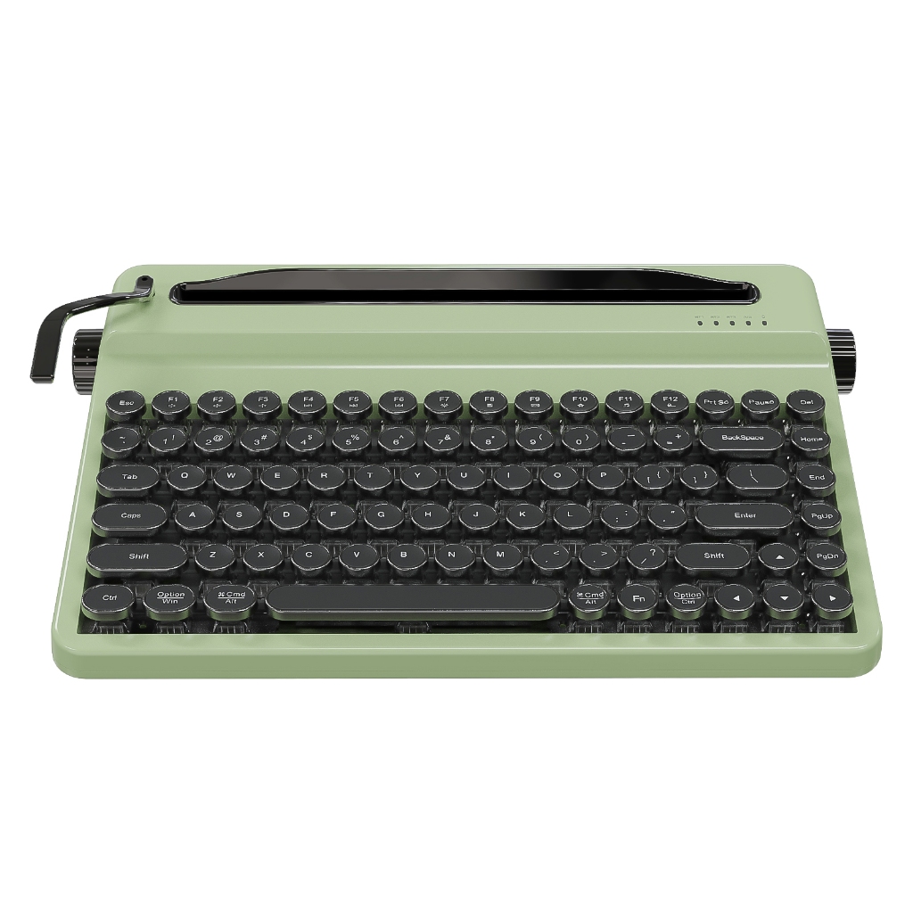 YUNZII QL75 Wireless Typewriter Hot Swap Retro Mechanical Keyboard ...