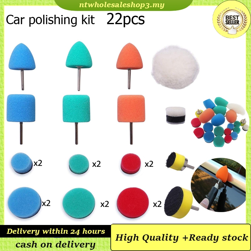 【Local delivery+COD】Mini Buffing Polishing Pads 22Pcs Detail Polisher ...