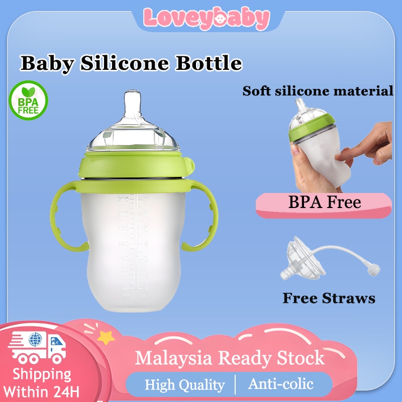 Baby Milk Bottle ComoTomo Bottle Susu Newborn Feeding Wide Neck Bottle ...