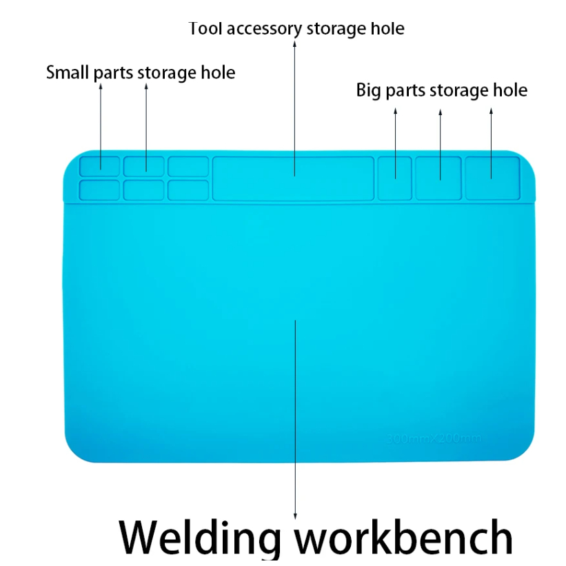 Maintenance pad insulation heat-resistant welding station, silicone ...