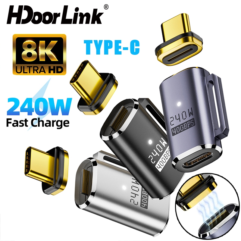 HdoorLink USB C 240W Fast Charging Magnetic Adapter 40Gbps Data ...