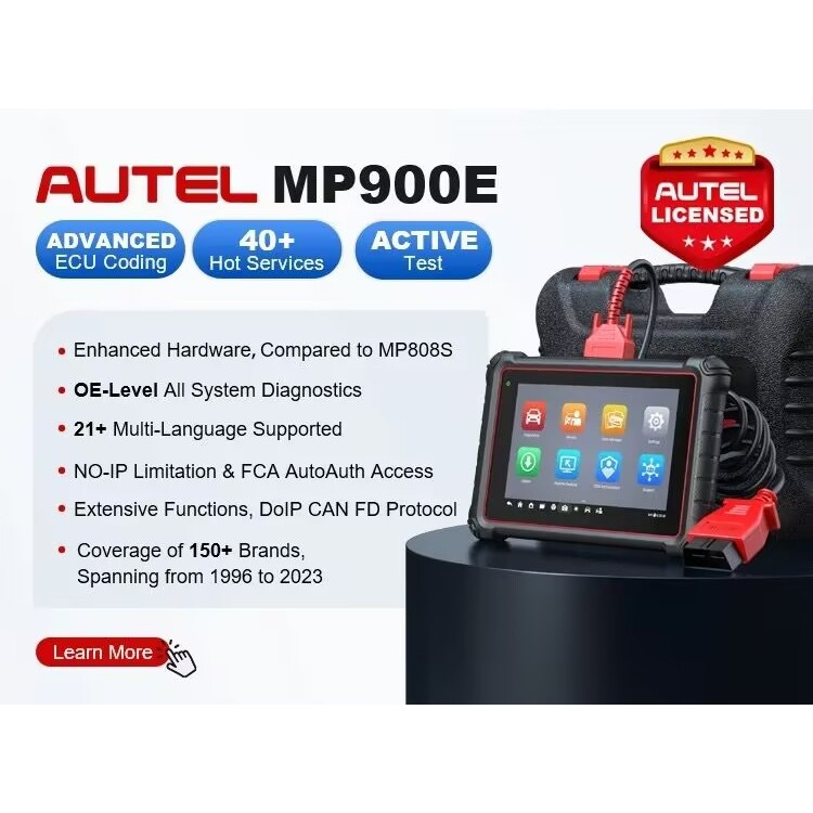2025 Autel MaxiPRO MP900E Scanner Support CAN-FD DoIP, ECU Coding, Bi-Directional, 40+ Services ...