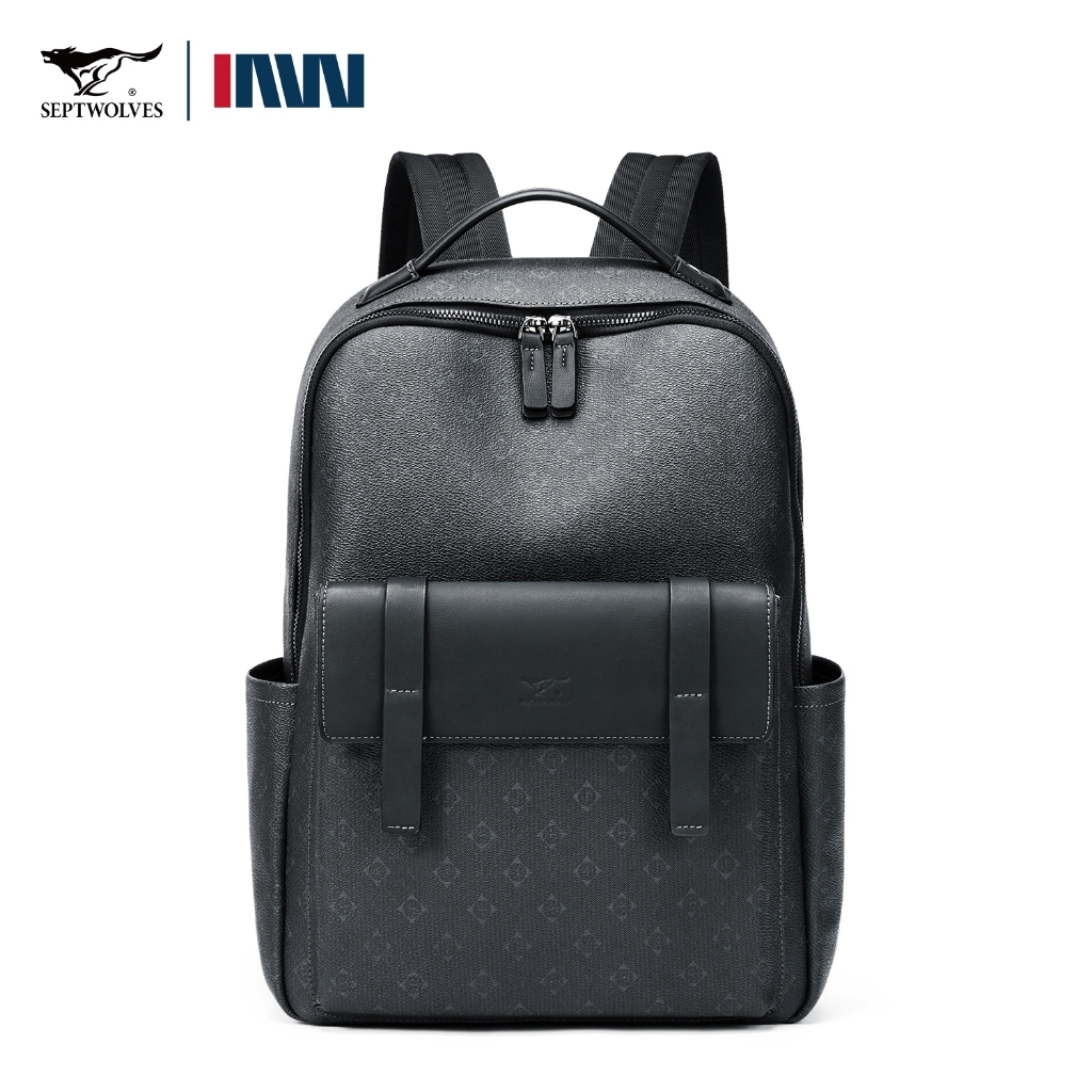 SEPTWOLVES backpack fit 15" laptop large capacity fashionable versatile ...