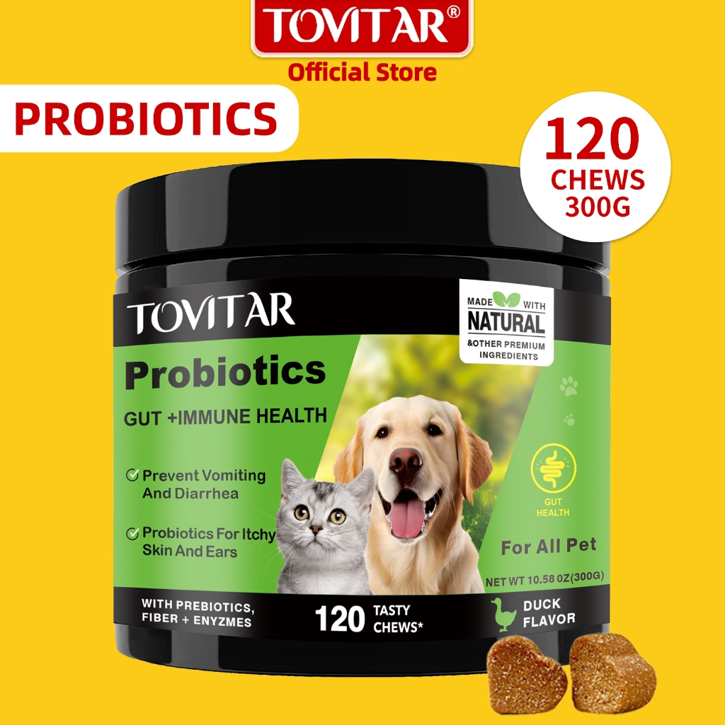 Tovita ® Pet Probiotic Chewable Tablets, Promoting intestinal digestion ...