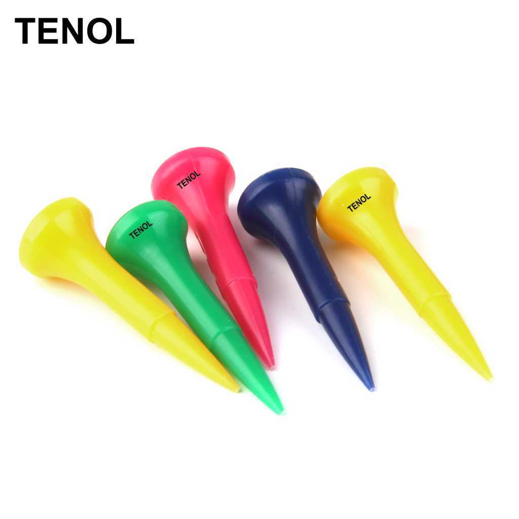 TENOL Plastic Graduated Golf Tees - Mixed Colours (1.57"/40mm x 50 Pcs ...