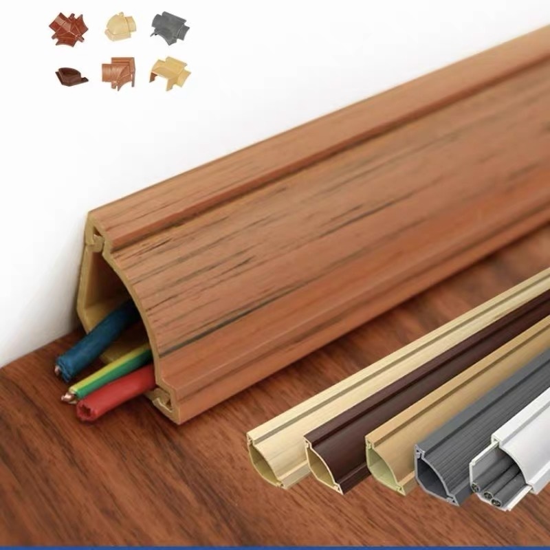 150cm PVC corner wire trough with adhesive, thicken triangular ...