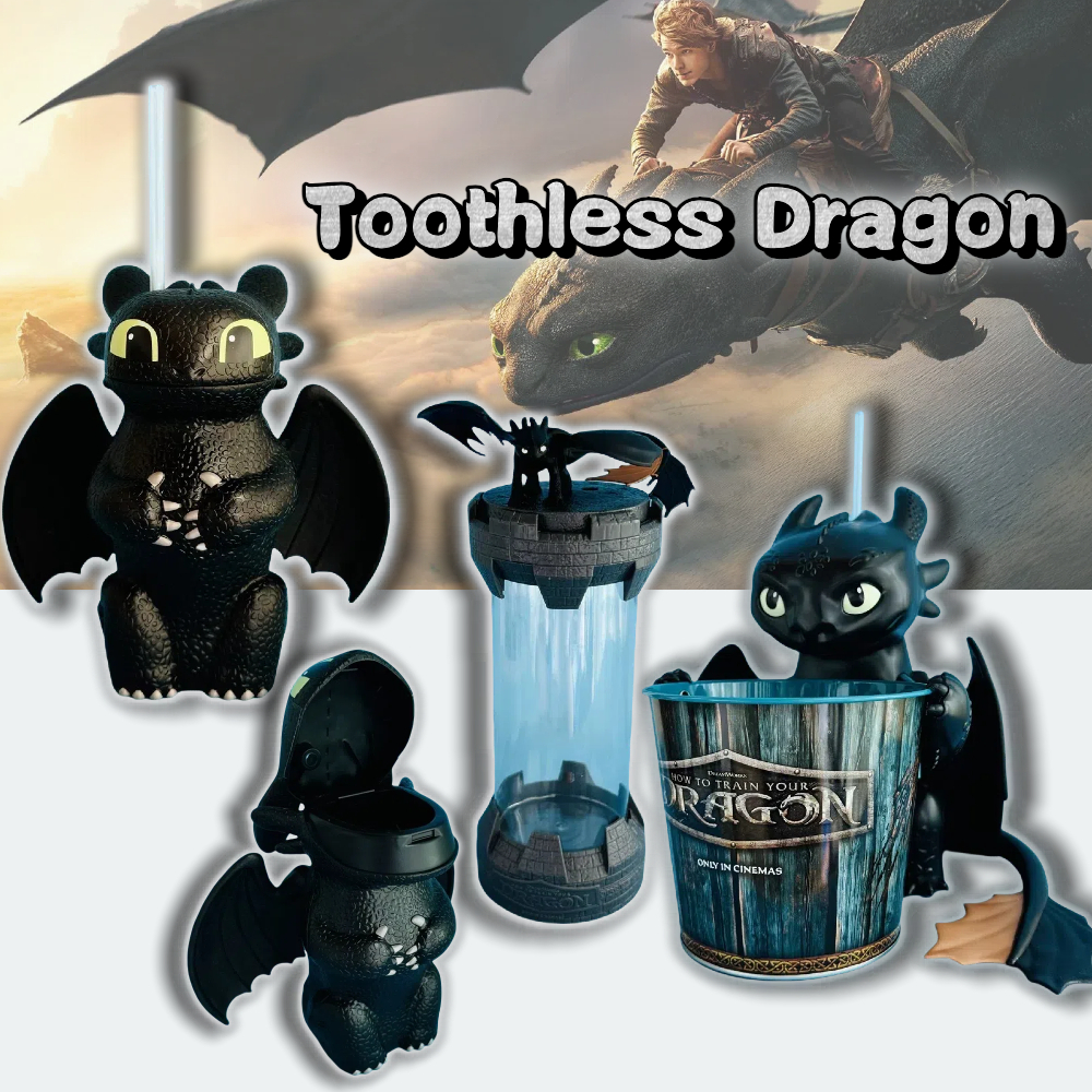 ⚡In Stock⚡ 2025 How to Train Your Dragon Movie Water Cup Popcorn Bucket ...