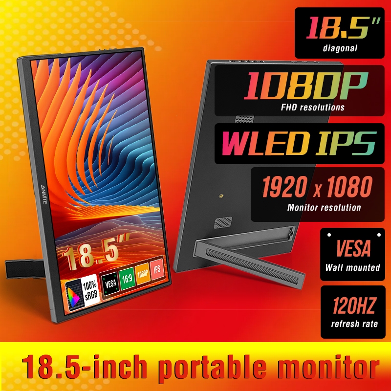 Local delivery Anmite 18.5-inch 120Hz Portable Touchscreen Monitor ...