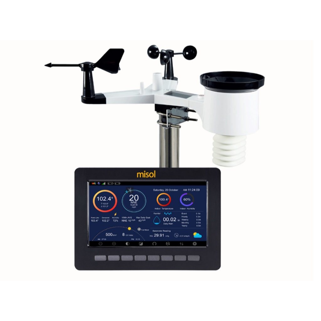 misol HP2550 Wireless weather station connect to WiFi upload data to ...