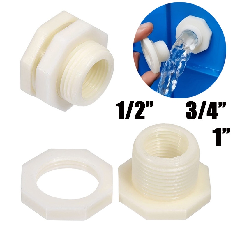 ABS Water Tank Pipe Connector 1/2" / 3/4" / 1" Thread Outlet Joint ...