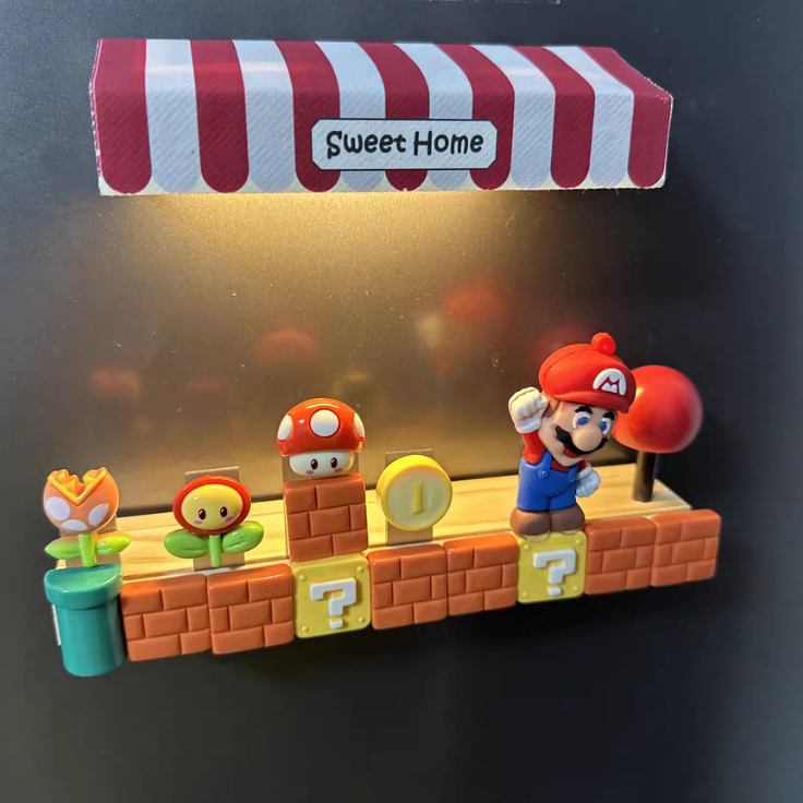Mario Key Hook Creative Entrance Key Hook Key Storage Hook Wall-Mounted ...