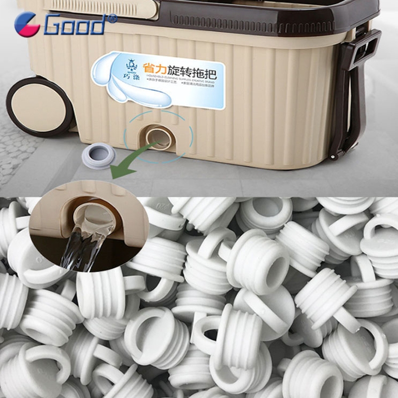 1-5Pcs Mop Bucket Drain Stopper White Silicone Plug Drain Holes Plugs ...