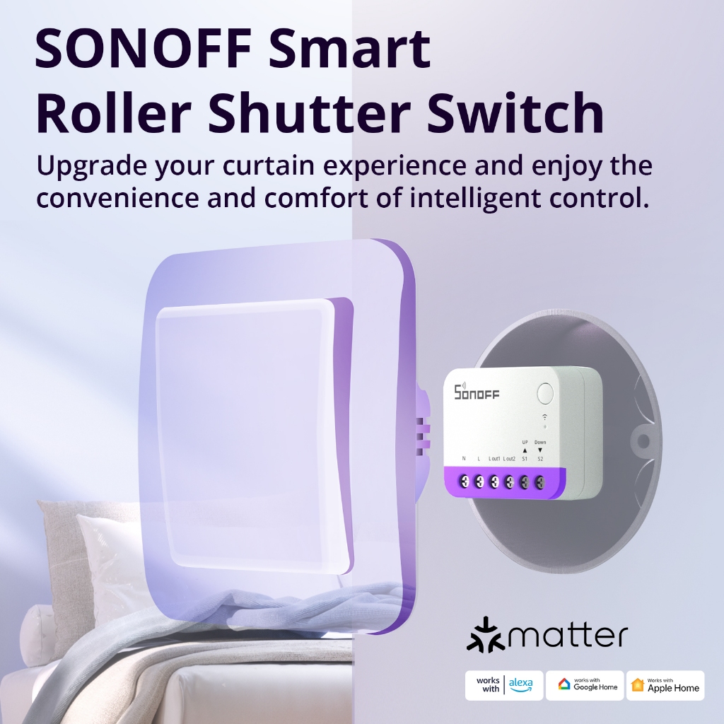 SONOFF Smart Roller Shutter Switch Upgrade your curtain experience and ...