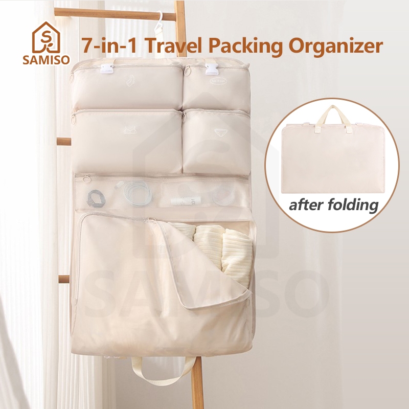 7 in 1 Foldable Packing Cubes for Travel, Business Travel Essentials ...