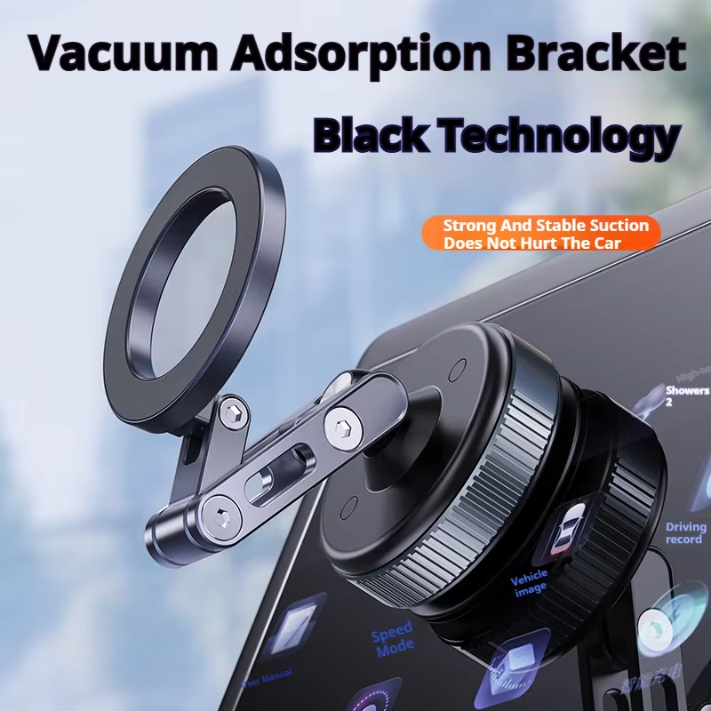 X53 Magnetic Phone Holder Rotating Folding Vacuum Suction Mag Stand For ...