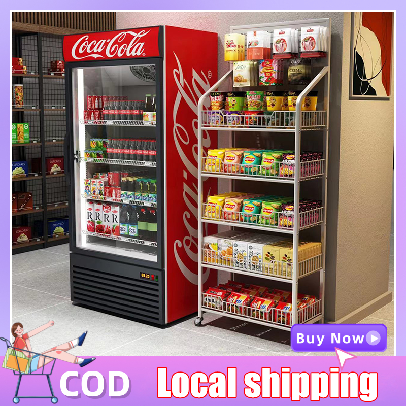 Supermarket shelves 4 laye 5 laye Food Display Shelf Snack Shelf ...