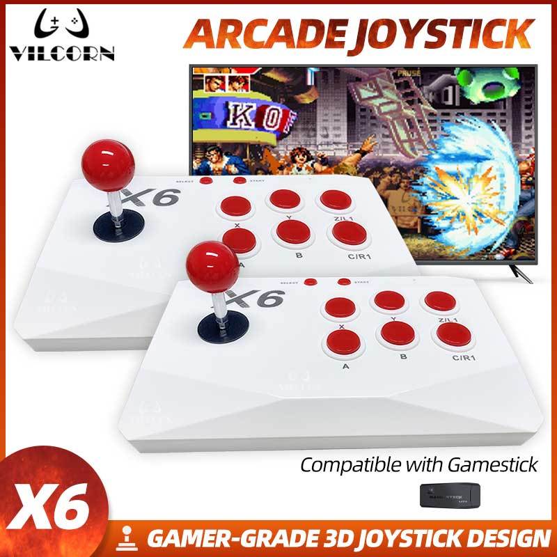 VILCORN X6 Retro game console rocker 3D joystick TV game controller ...