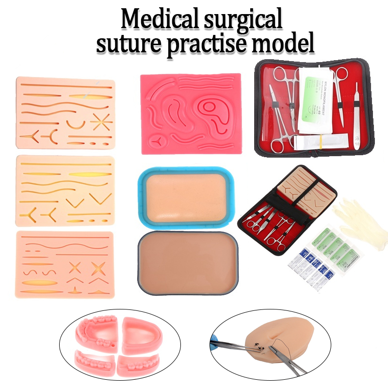 A Variety Specifications Silicone Skin Wounds Suture Practice Skin ...