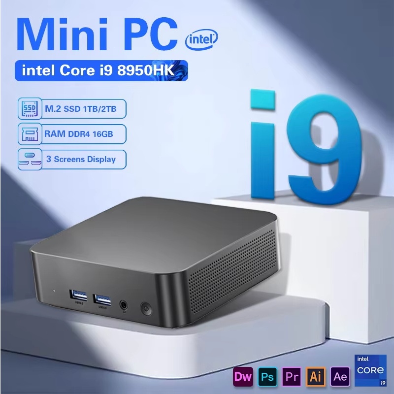 Portable Mini PC Gamer Intel Core i9 8950HK Windows 11 Pro Mini ...