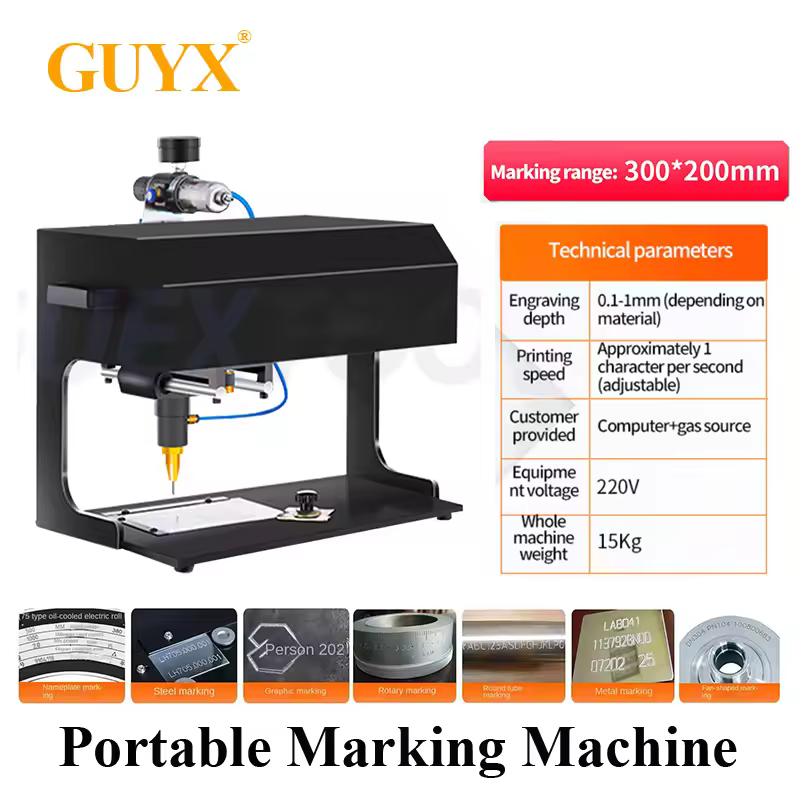 Desktop Metal Nameplate Marking Machine Touch-Screen Electric Marking ...