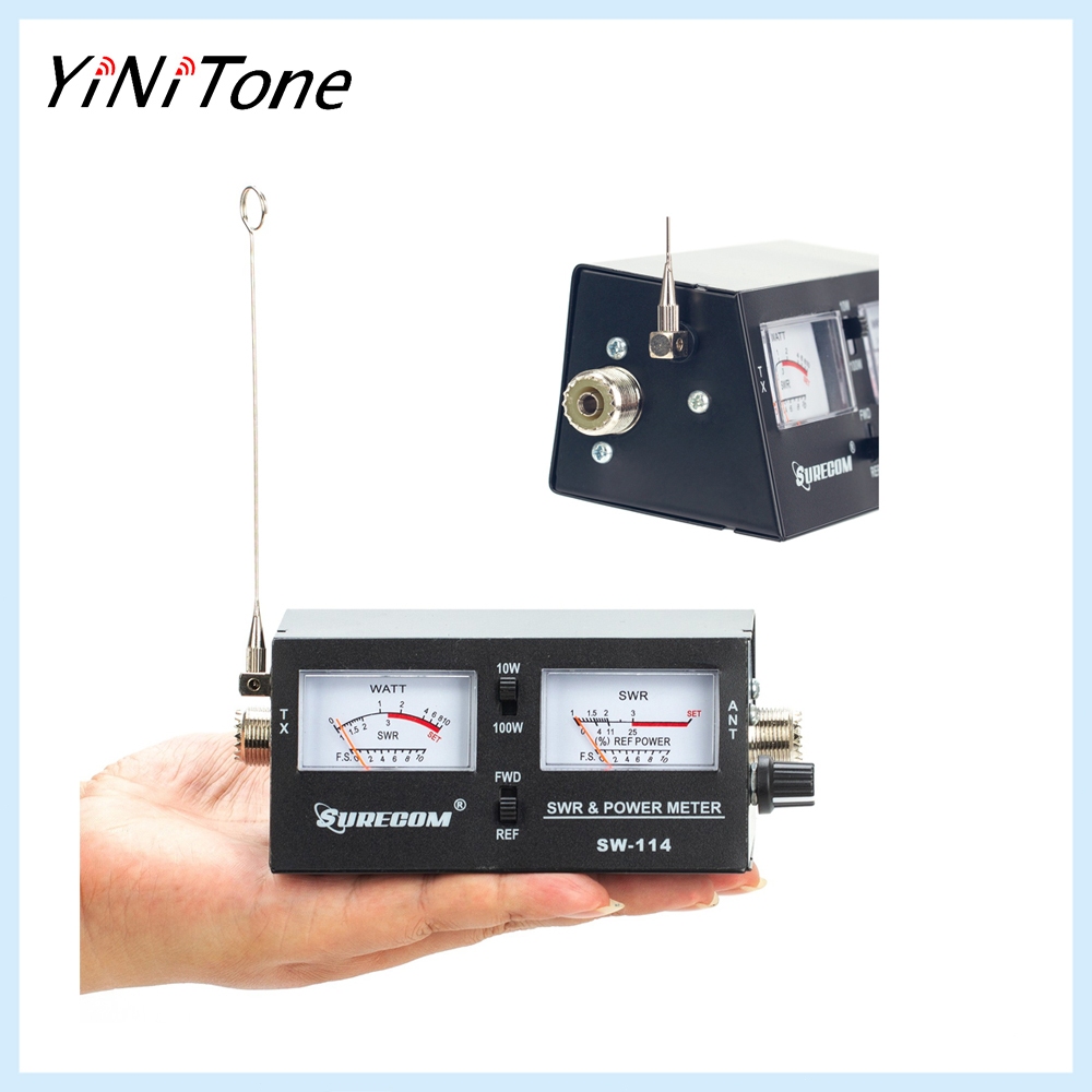 Surecom SW-114 SWR/RF/Field Strength Meter - Analog 3-in-1 for CB ...