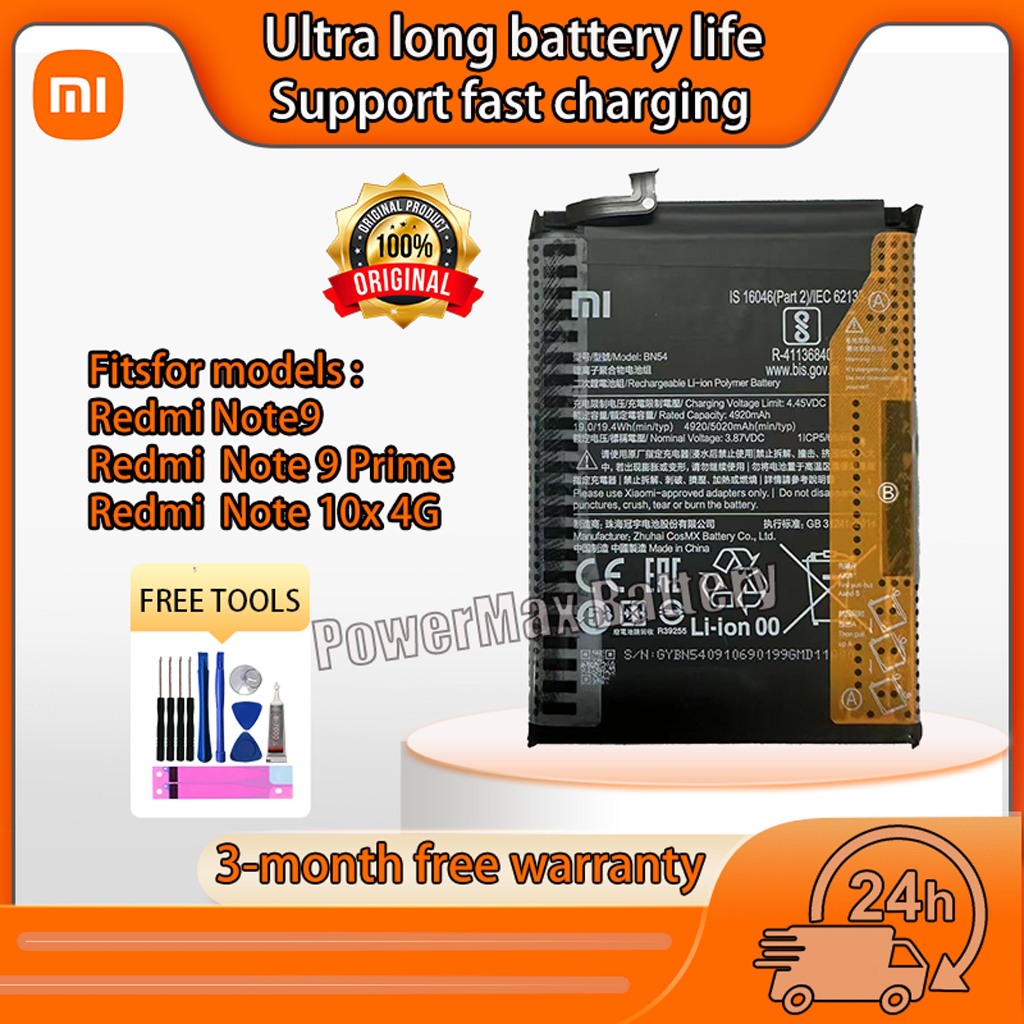 New Replacement Original Battery for Redmi Note 9 High Quality battery ...