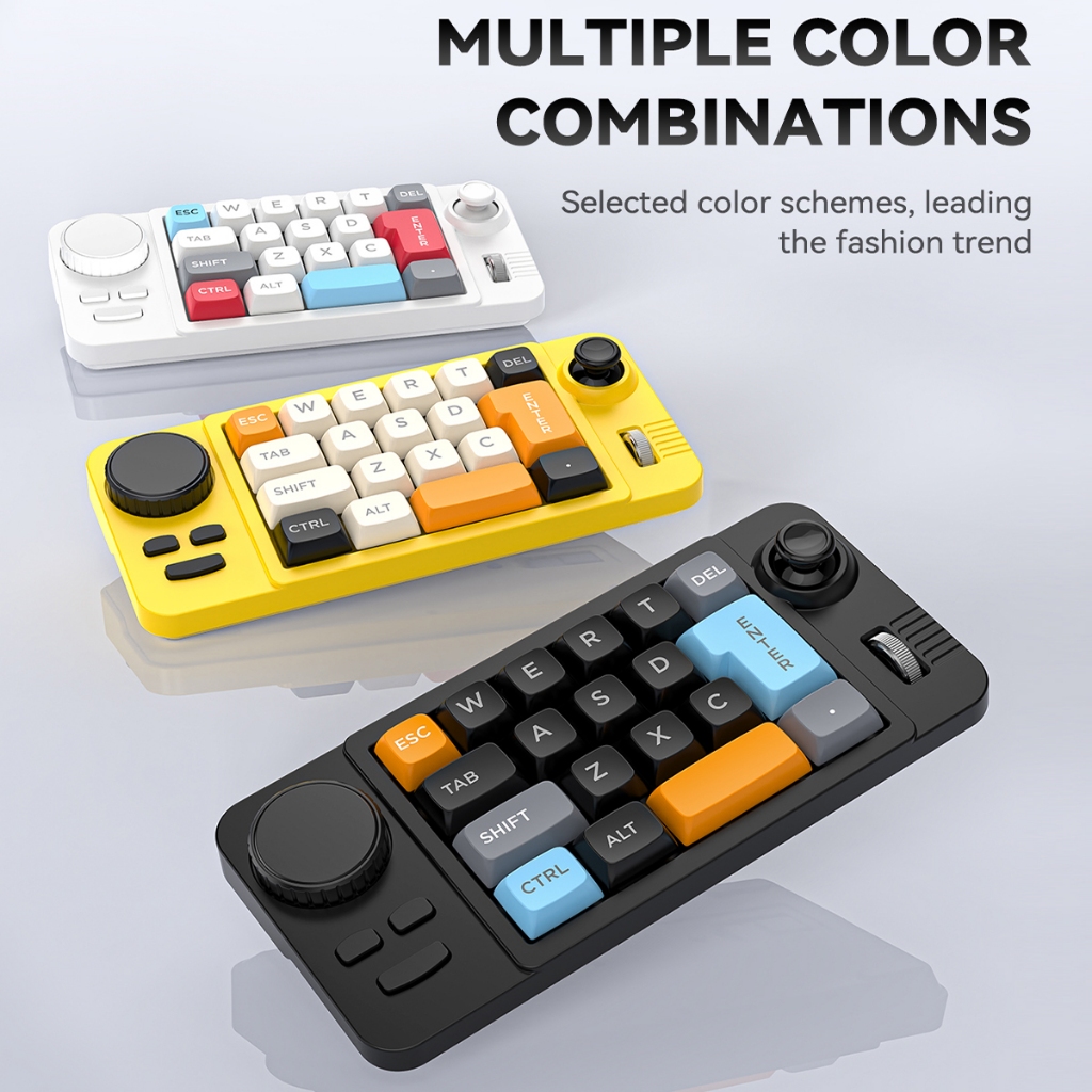 JOMAA RGB Wired Gaming Number Keyboard with Volume Scroll Wheel,Game ...