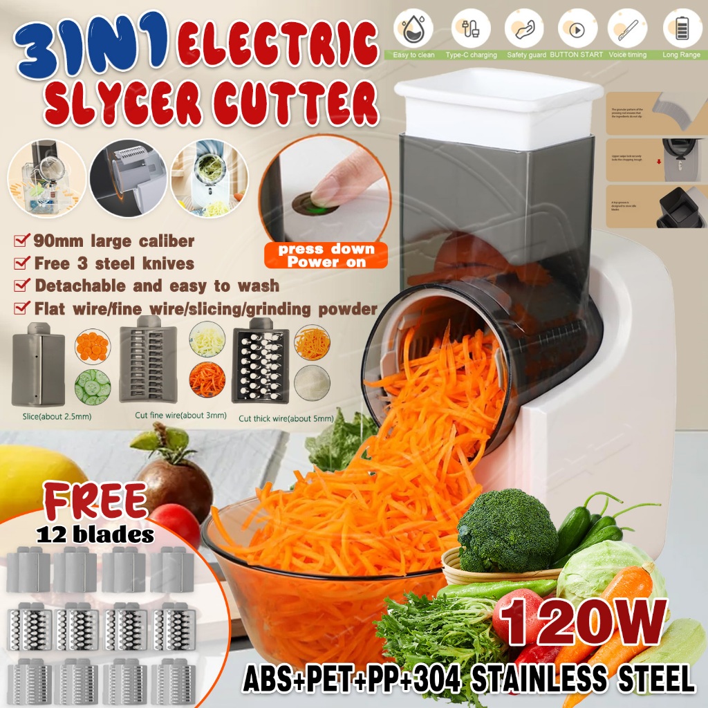 Vegetable Grater Cutter Slicer Shredder Electric vegetable cutter ...