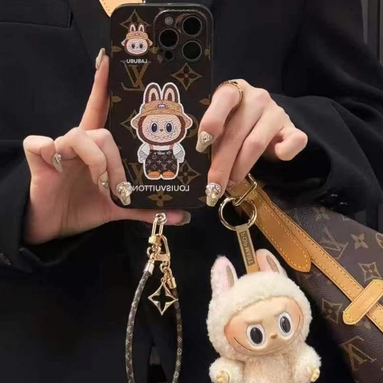 Labubu Luxury Brand Case For iPhone 16 15 14 13 12 11 Pro Max POP MART ...