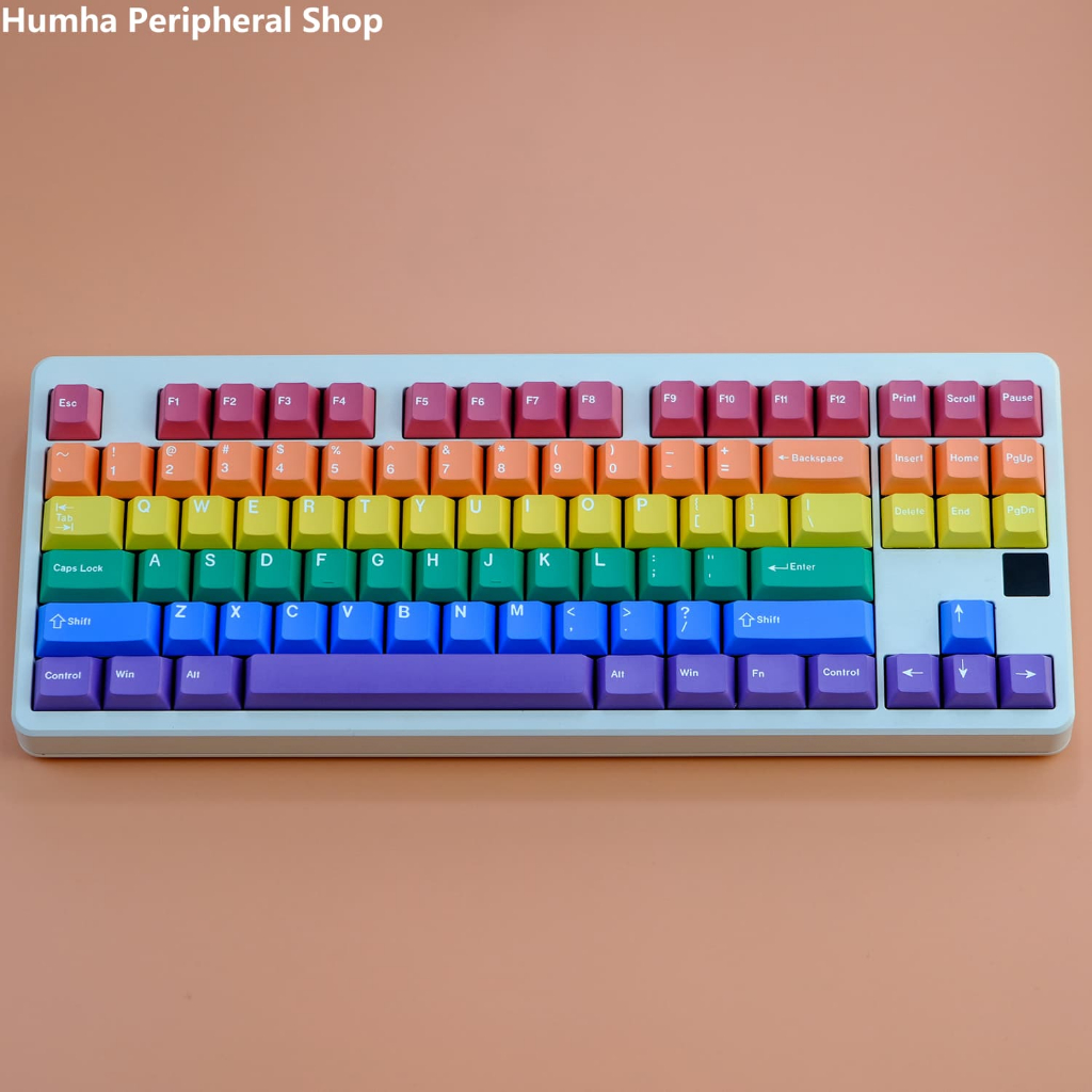 Humha Pride keycap PBT material Dye-Sublimation Cherry profile Mechanical Keyboard keycap ...