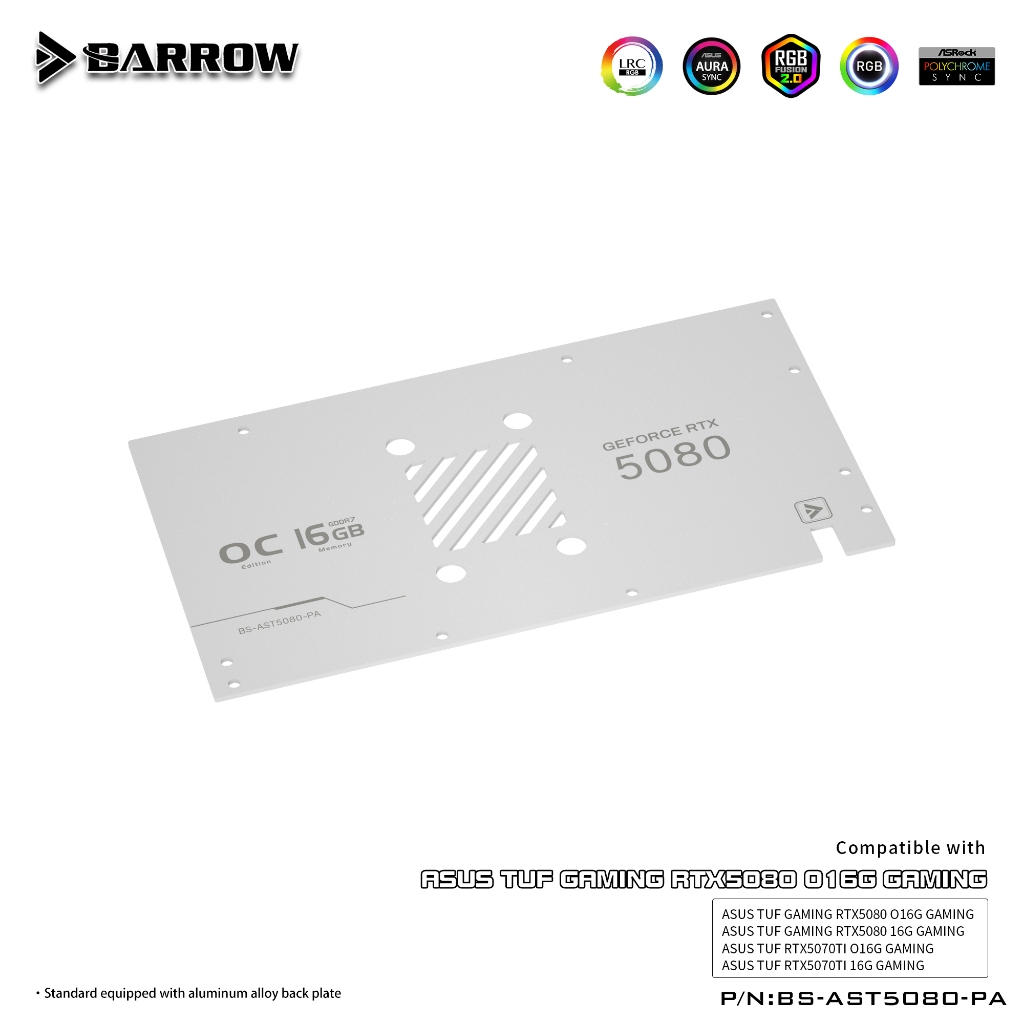 Barrow ASUS ROG TUF 5080 Full Coverage GPU Water Block Cooler BS ...