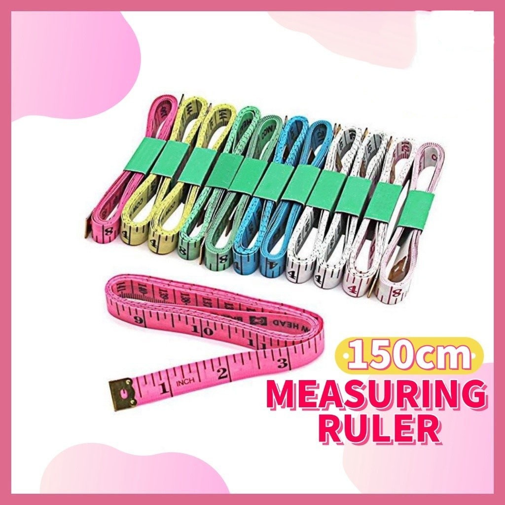 1.5M Dual Sided Body Measuring Ruler Tailor Meter Mini Small Soft Ruler ...