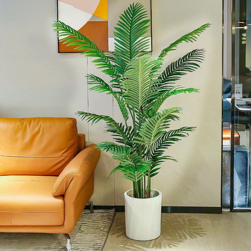 Ready Stock! Artificial Palm Tree (Mallow Tree/Dypsis Lutescens) - Fake ...