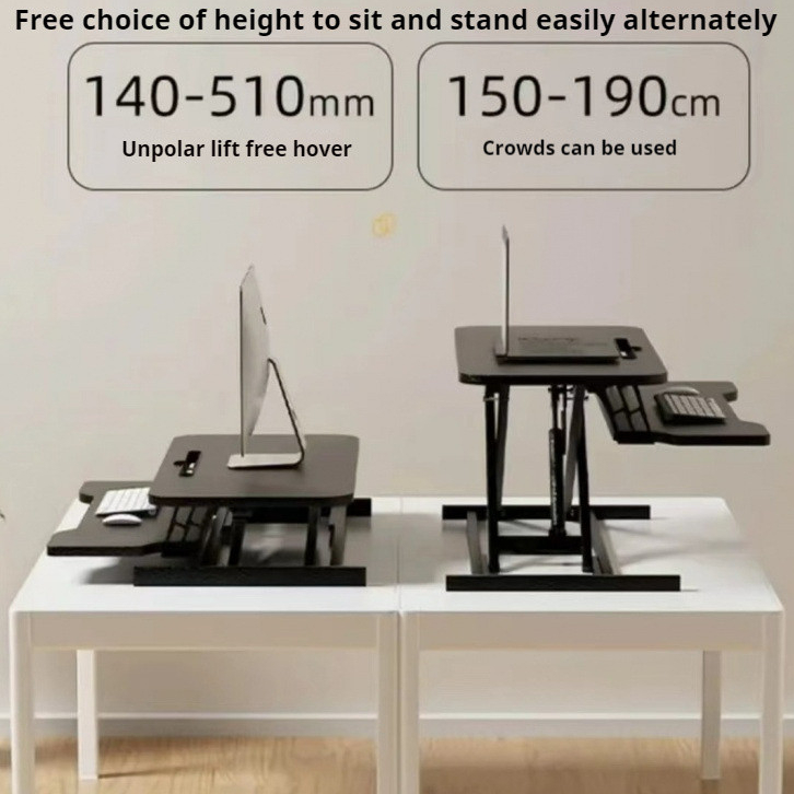 Standing Lifting Computer Desk Workbench Notebook Stand Desktop ...