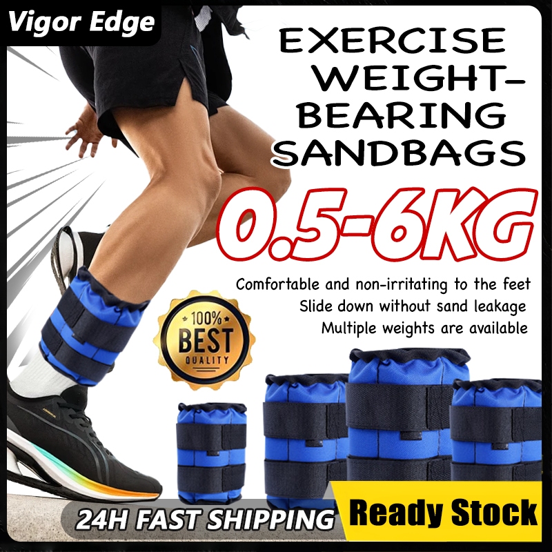1 Pair 0.5-6KG Ankle Weights Training Sand Bag Adjutable Arm Leg ...
