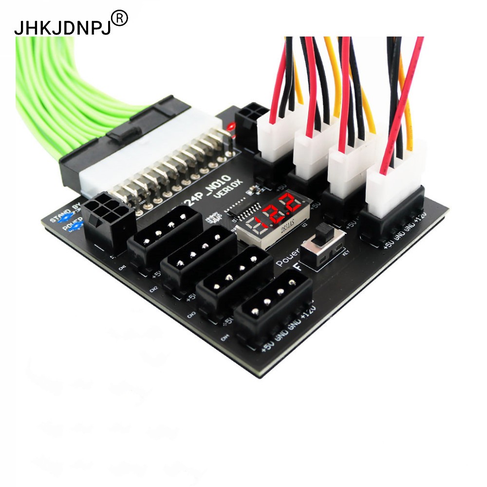 ATX Power Supply Breakout Board With 4 Pin and 6Pin power connector ...