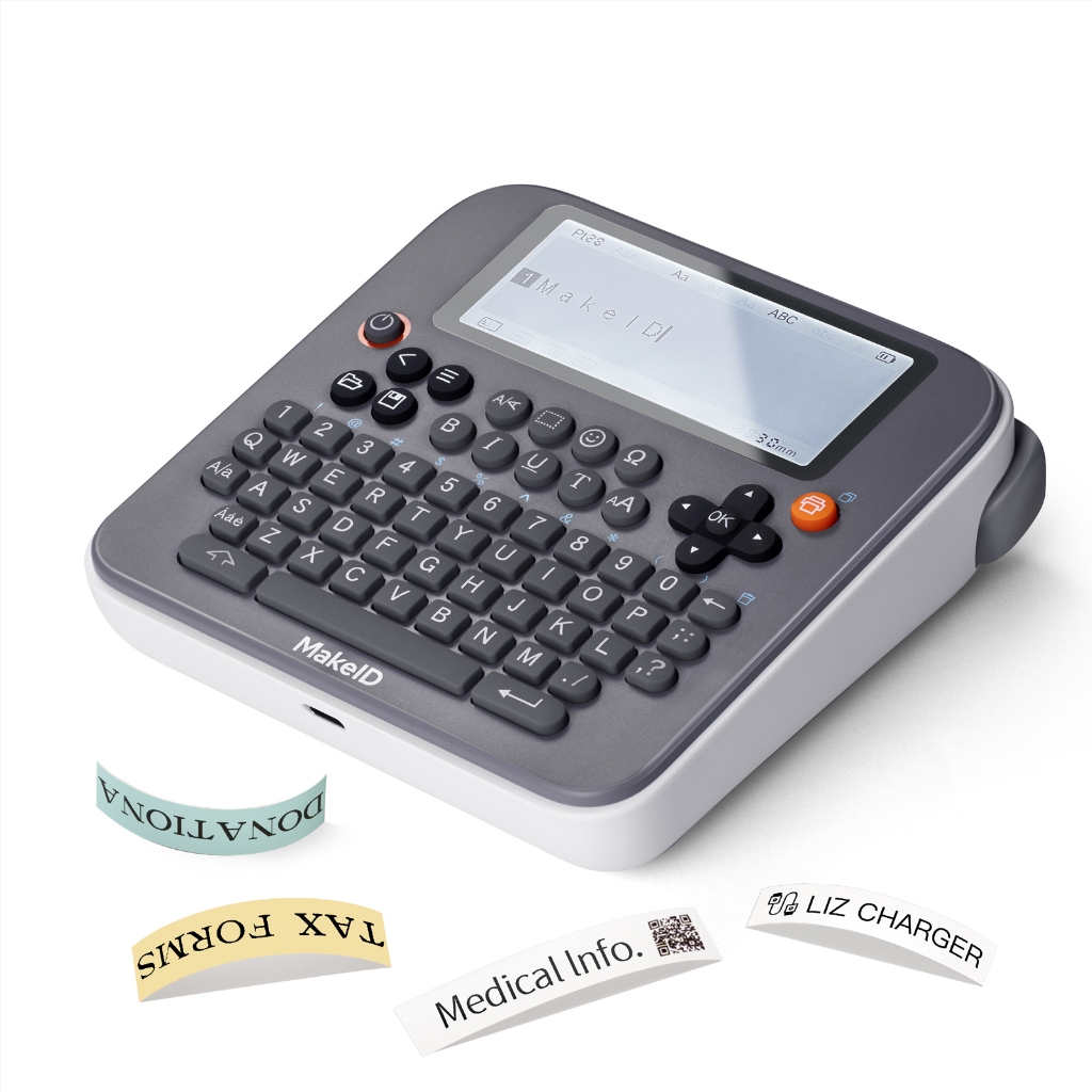 Makeid E1 Portable Label Maker - Bluetooth Compatible Thermal Printer ...