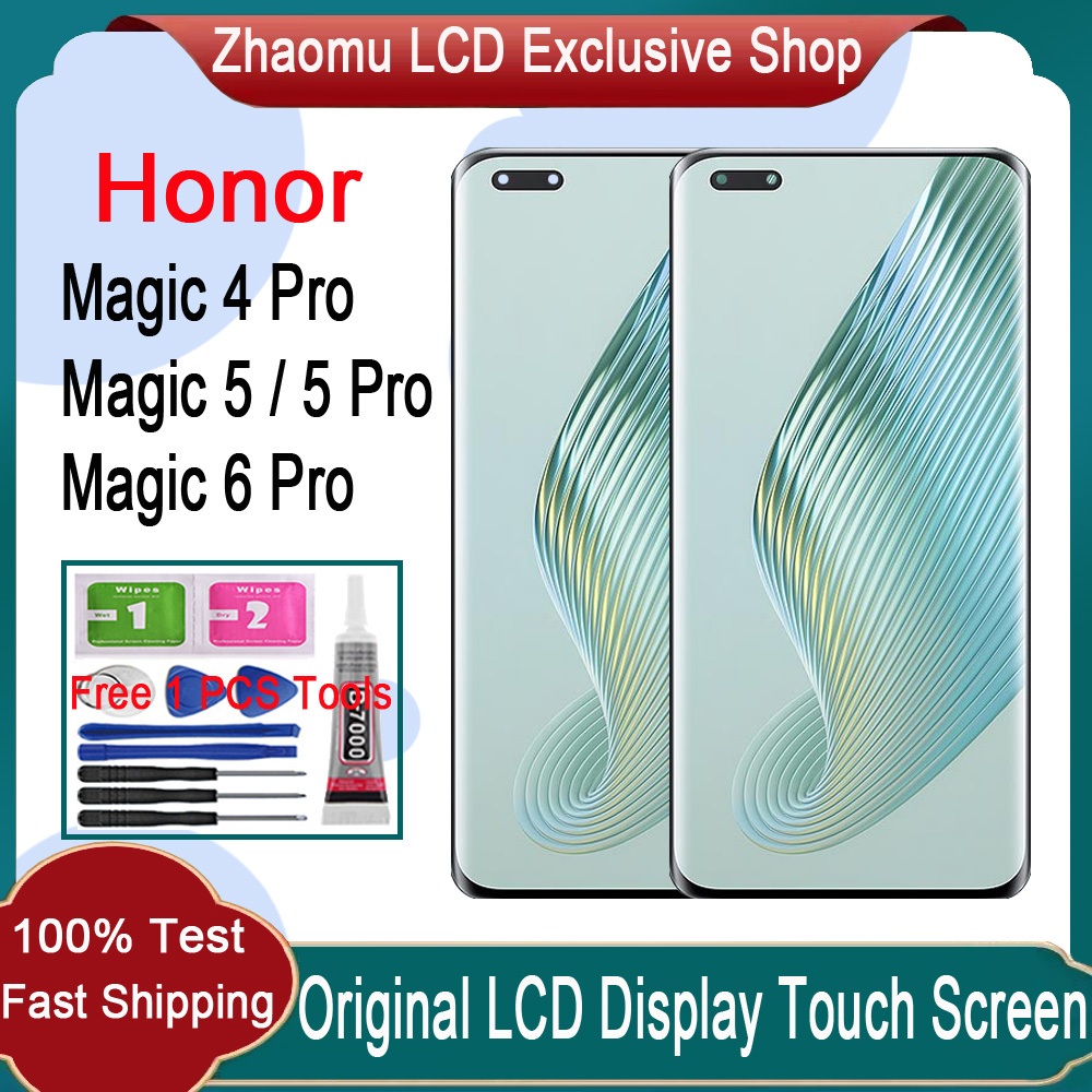 Original AMOLED Honor Magic 4 Pro Magic 5 5 Pro Magic 6 Pro LCD Display Touch Screen With Frame ...
