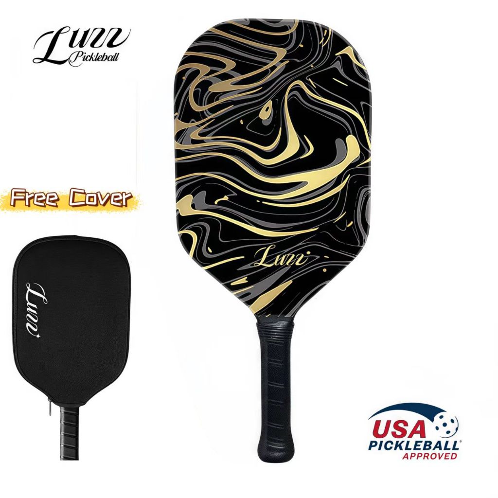 Luzz Pickleball Paddle Golden Veil Lightweight Frameless T700 Raw ...
