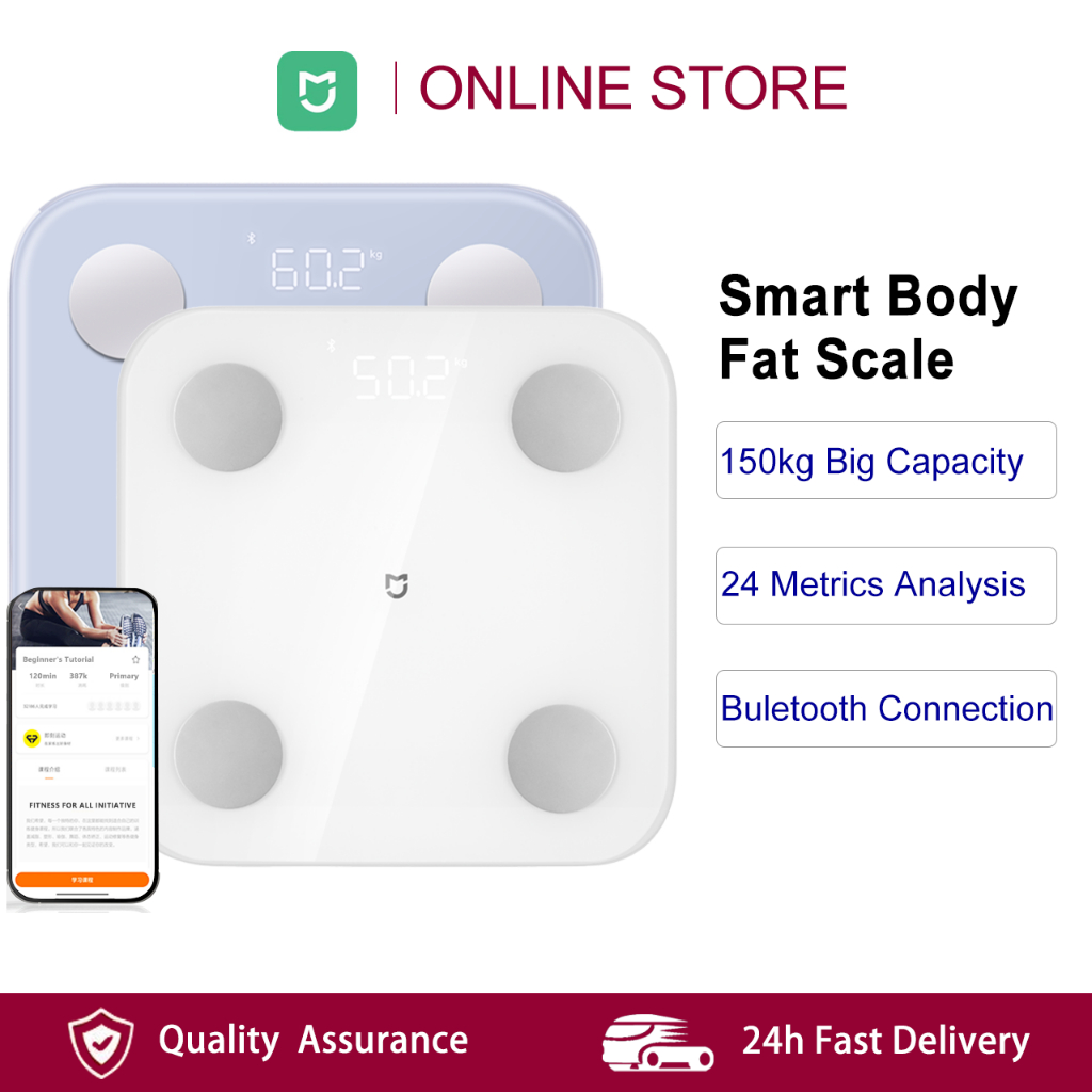 Mijia Bluetooth Digital Body Fat Weight Scale S400 Electronic BMI ...