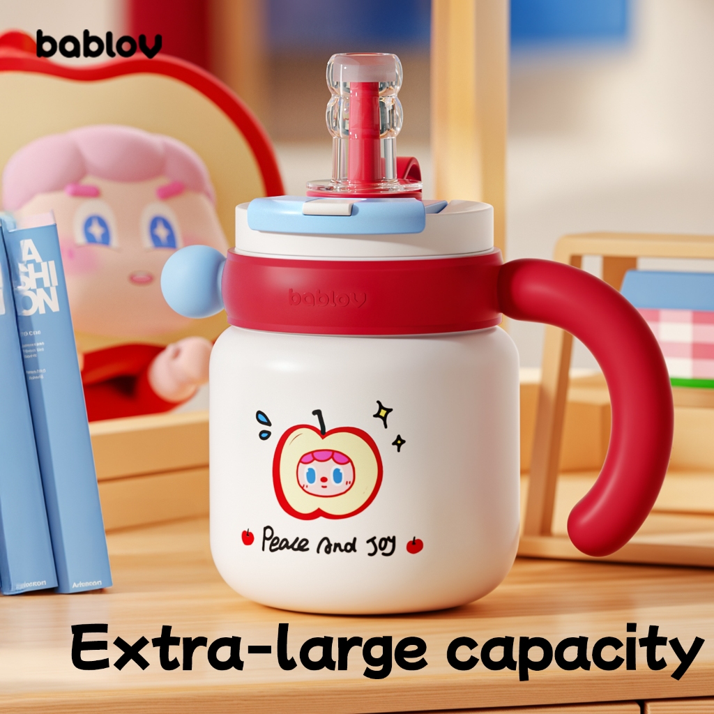 Bablov 900ml Extra-Large Stainless Steel Tumbler with 3-in-1 Drinking System - S316 Anti ...