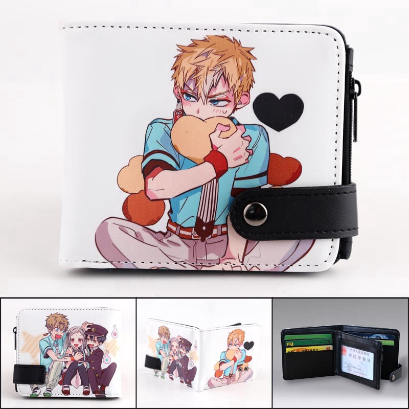 Anime Toilet-Bound Hanako-kun Cartoon Short Button Men Wallet Minamoto ...