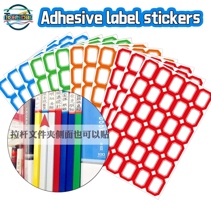 Color Coded Sticker Labels - 4 Colors, 300pcs (10 Sheets x 30 Labels ...