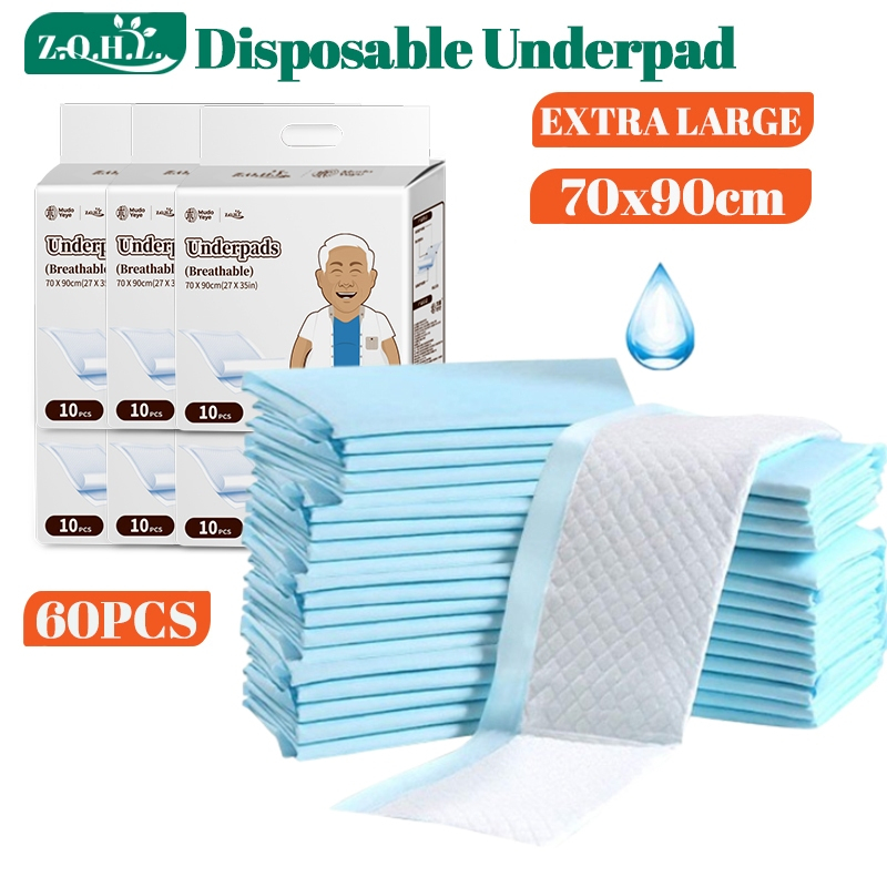 120PCS Incopad Disposable Underpad 70x90cm 5 Ply BESAR EXTRA BIG with ...