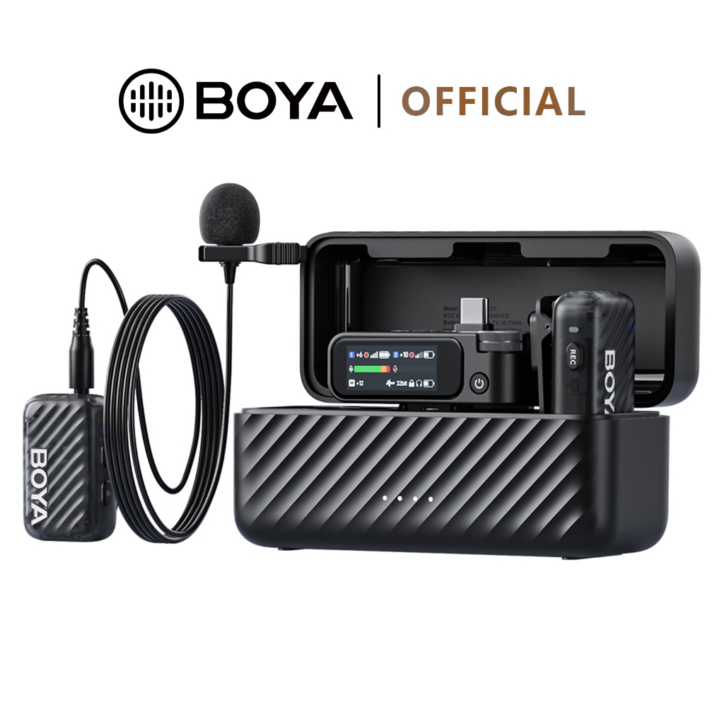 BOYAMIC 2 AI-Powered Mini Wireless Microphone Professional Lapel ...