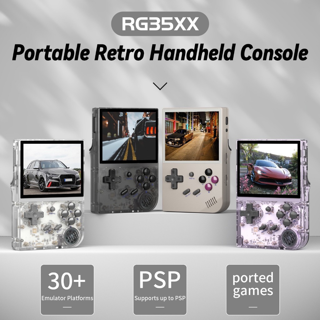 RG35XX+new retro handheld PS1 retro arcade game console PSP | Shopee ...