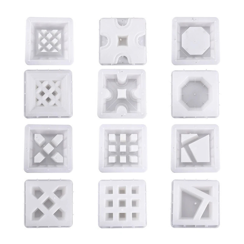 20*20*10cm Cement Antique Brick Mold Garden Wall Making Brick Mould 3D ...