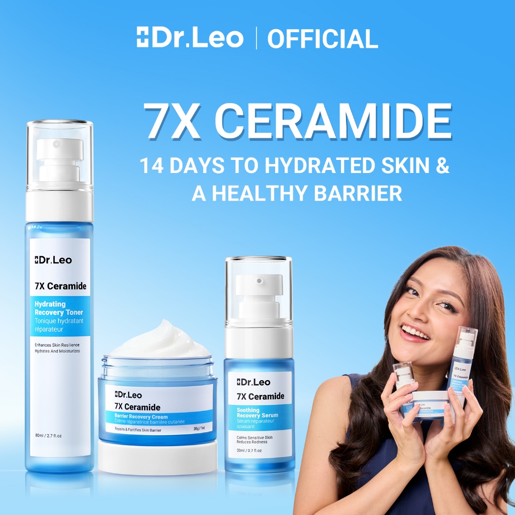 Dr.Leo 7x Ceramide 3 Pcs Skincare Set Skin Repair Soothing Recovery ...
