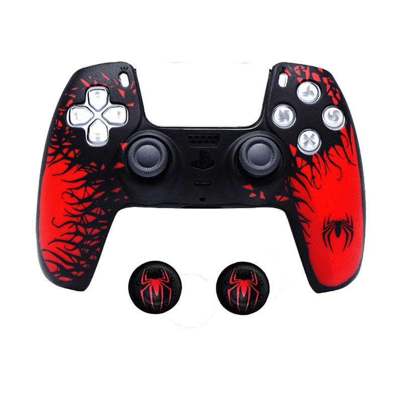 Spider-Man Themed PS5 Controller Silicone Cover – Anti-Slip with Thumb ...
